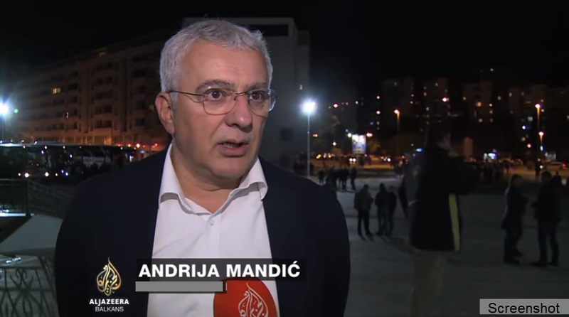 Andrija Mandić: Ako lideri Demokratskog fronta budu uhapšeni leteće ...